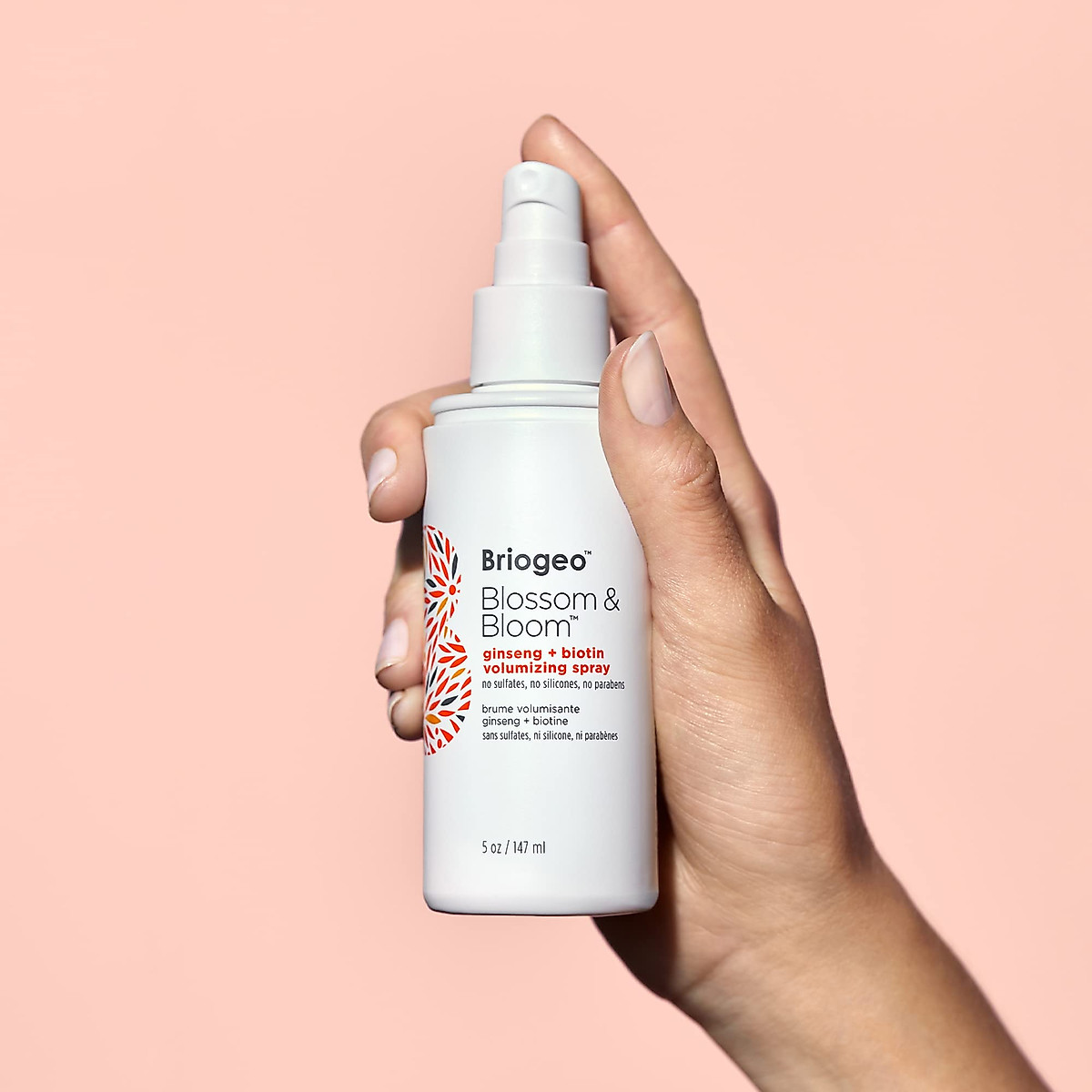 Briogeo Blossom and Bloom Ginseng and Biotin Volumizing Spray, Volumizing Styler for Fine, Thin, Limp Hair, Vegan, Phalate & Paraben-Free, 5 oz