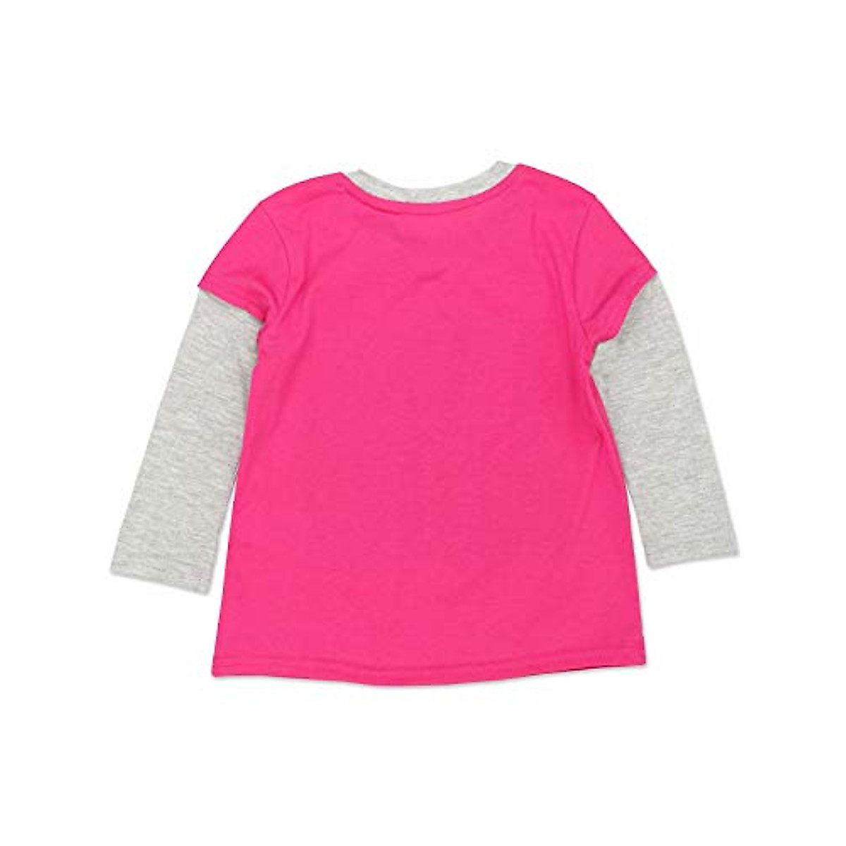 Sesame Street Elmo, Big Bird, Cookie Monster, Grover, Abby Cadabby Girls’ Long Sleeve T-Shirt for Infant and Toddler – Pink