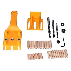 Handheld Dowel Jig Kit Pocket Hole Jig for Woodworking