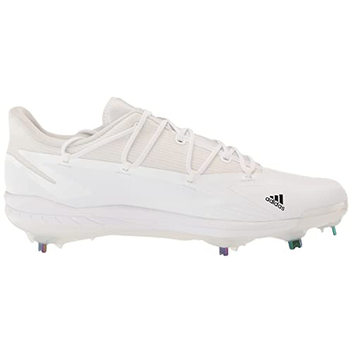 adidas Men's Adizero Afterburner 8 Baseball Shoe, White/Core Black/White, 9.5