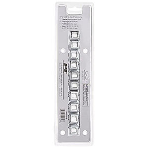 Performance Tool W452 10-Piece Metric Open End Crowfoot Wrench Set,Silver