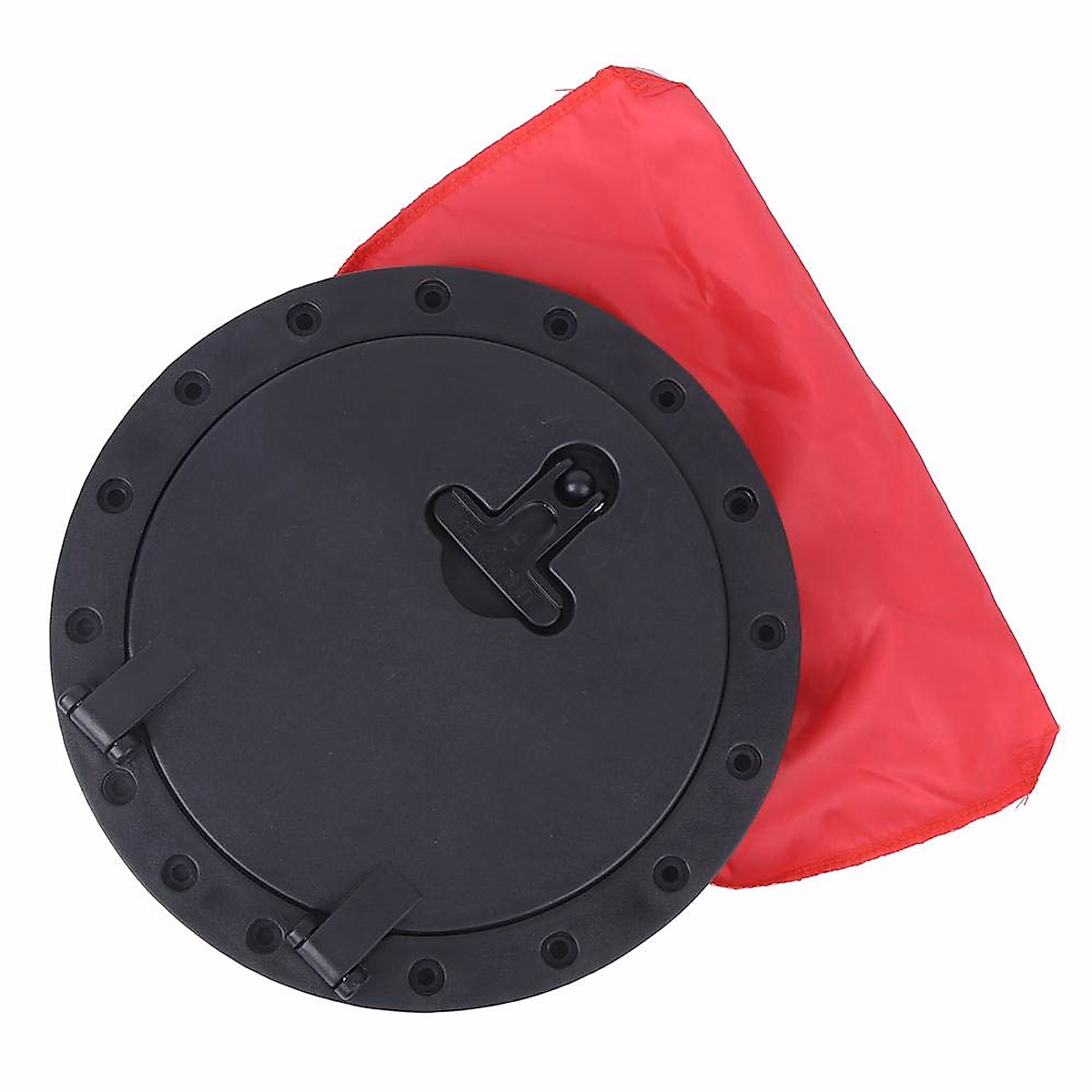 MAGT Deck Plate Kit Deck Hatch, KK-A50 8 Inch Boat Kayak Canoe Fishing Rigging Plastic Waterproof Kayak Storage Hatch Cover with 16 Pcs Screw