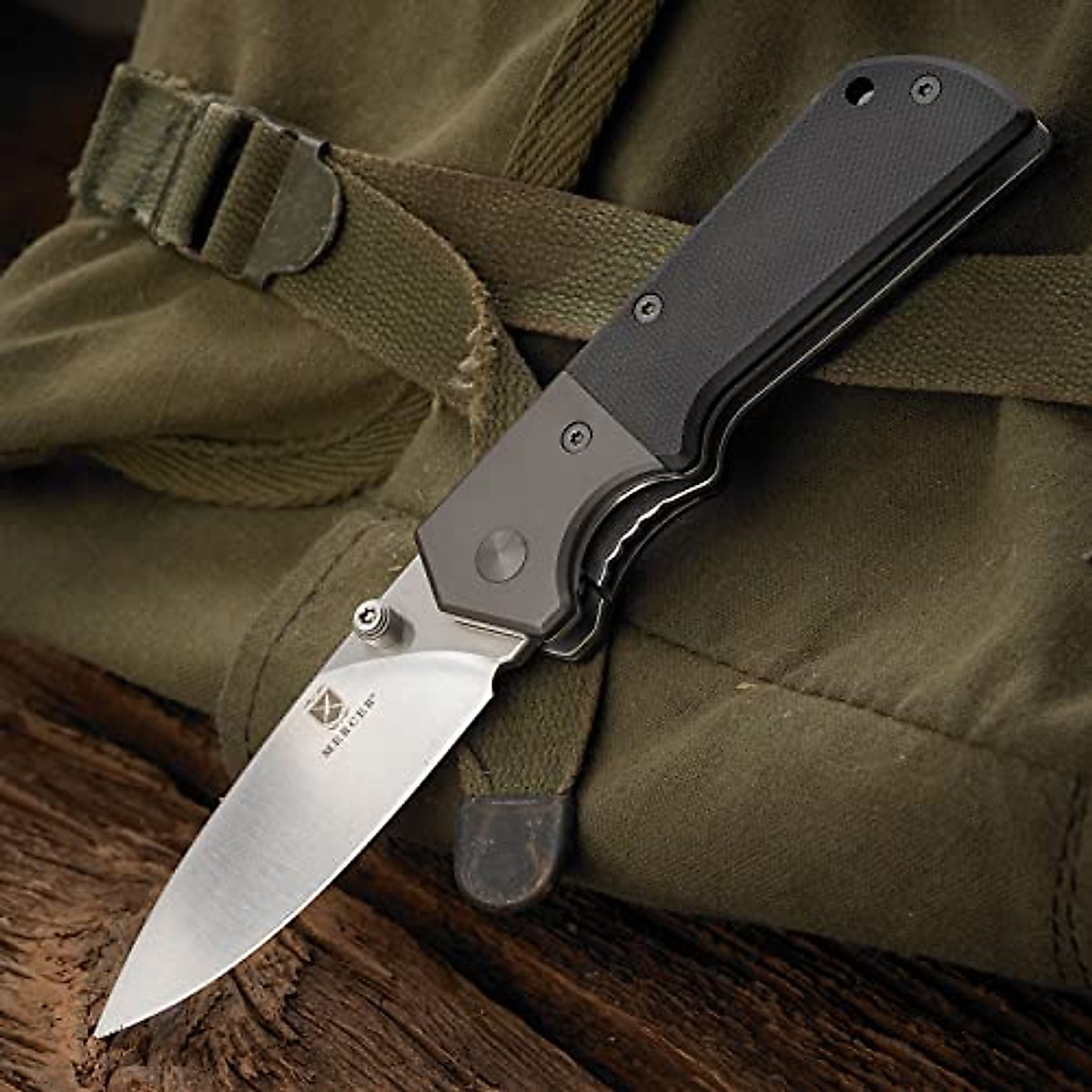 Mercer Sport Bravo Spear Point Folding Pocket Knife-G10 Handle