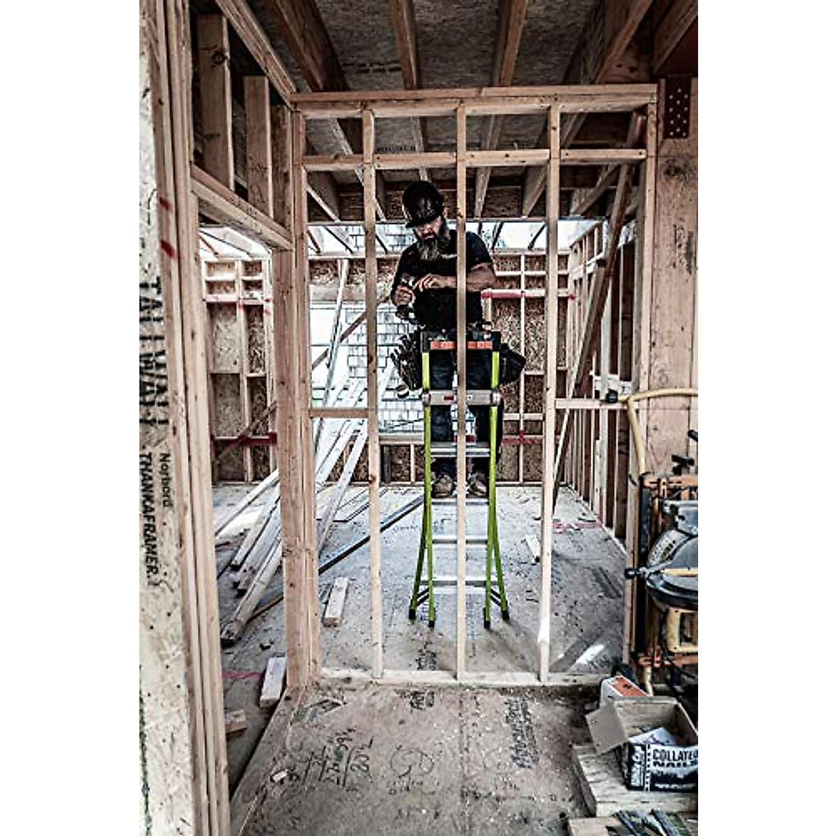 Little Giant Ladders, King Kombo, Professional, 6 Ft. A Frame, 10 Ft. Extension, Fiberglass, Type 1AA, 375 lbs Weight Rating, (13610-001)