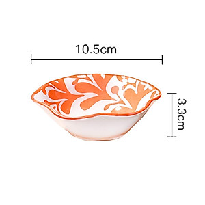 Whitenesser Soy Sauce Dish Dipping Sauce Bowl Seasoning Dishes Soy Dipping Sauce Dishes-Set of 4