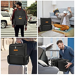 FPVtosky Backpack for PS5 & PSVR2, 2-IN-1 Large Travel Bag for Playstation VR2 & PS 5, Protective Storage Carrying Case Compatible with Playstation 5 & PS VR2 Gaming Accessories