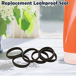 6Pcs Silicone Replacement Gaskets Compatible with Gatorade Water Bottle, Gasket Seals Lid Gasket Ring Water Bottle Gasket Replacement, Water Bottle Replacements Parts Water Bottle Accessories
