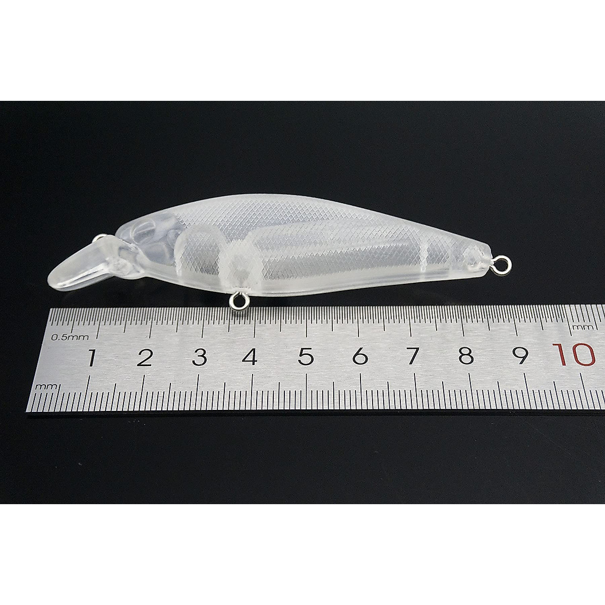 10PCS Unpainted Lure Blanks 8.81g 9.1cm with 5mm Free Fishing Eye Crankbait Baits Simulation Blank Body Clear Hard Baits Trout Salmon Minnow Lure Popper Lures Topwater Freshwater 5mm 8002