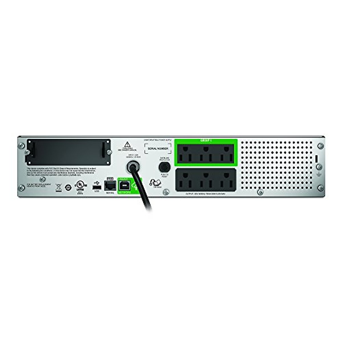 APC 750VA Smart UPS with SmartConnect, SMT750RM2UC Rack Mount UPS Battery Backup, Sinewave, AVR, 120V, Line Interactive Uninterruptible Power Supply
