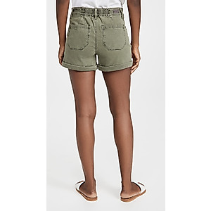 PAIGE Women's Christy Shorts, Vintage Ivy Green, 26