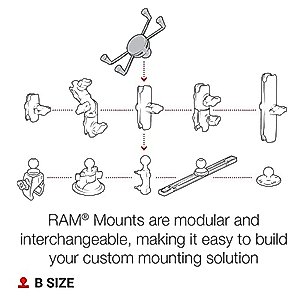 RAM Mounts RAM-HOL-UN10BU X-Grip Large Phone Holder with Ball with B Size 1" Ball
