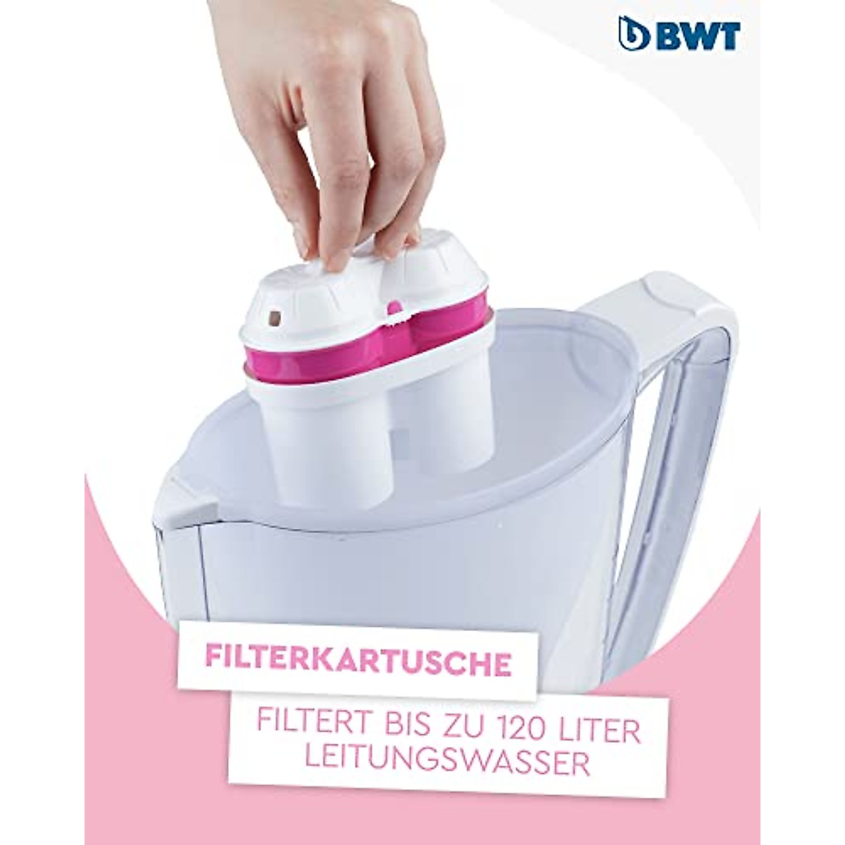 BWT Magnesium Gourmet L0814334 Cartridges Water Filter (Pack of 3 + 1)