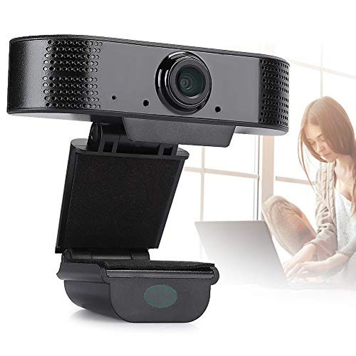 Pomya YYOYY 1080P HD Webcam - USB Digital Computer Camera with Microphone - for Live Broadcast,Video Calling,Conference Work - for Notebooks, Desktop Computers
