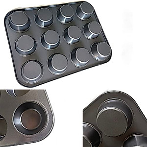 Baking Pan Sets, 5-Piece Nonstick Bakeware Sets with Cake Pan, Muffin Pan, Cupcake Pan, Roast Pan for Toaster Oven, and Kitchen Cookware Sets
