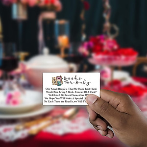 Tesedupoole Baby Shower Request Cards, 50 Pieces, Pre-Printed Text, Unisex-Adults