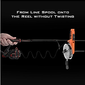 KastKing Radius Line Spooler – Compact Fishing Line Spooling Tool for Spinning Reels and Casting Reels – Line Spooler Spools Fishing Reels Without Line Twist