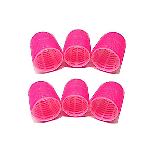 Large Professional Self-Holding Hair Roller Curlers Pink