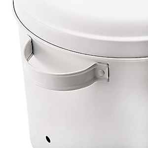 Suwimut Set of 3 Potato Onion Garlic Storage Bin with Lid, Vintage White Farmhouse Metal Potato Keeper Onion Container Set for Kitchen Pantry, Counter Fresh Potato Onion Garlic Holder