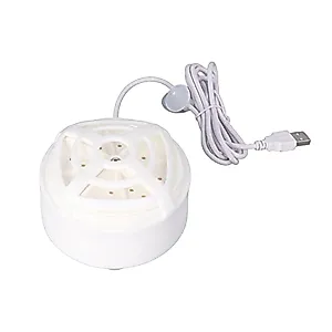 Zerodis Portable Dishwasher Mini Dishwasher 5V 2A ultrasonic Washer 30 Minutes Automatic Shutdown USB Powered White Portable Fruit Dishwasher Mini Washing Machine