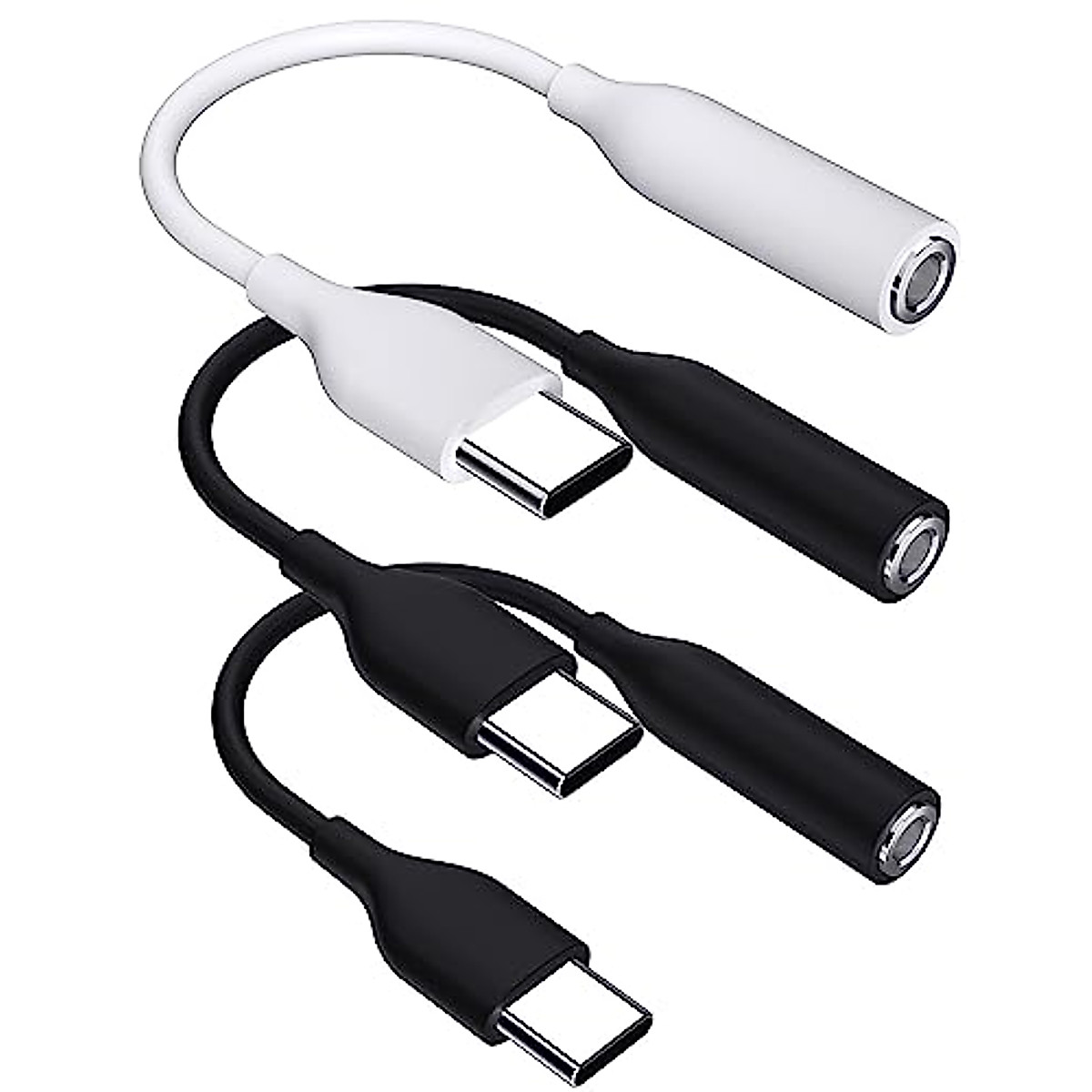 ACAGET USB C to 3.5mm Audio Adapter, 3 Pack USB Type C to AUX Dongle Cable 3.5mm Headphone Jack Converter for Samsung Galaxy A54 A53 S23 FE S22 S21 Ultra USB C Earbuds Adapter for iPhone 15 Pro Max