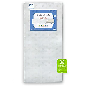 Delta Children Twinkle Galaxy Dual Sided Crib and Toddler Mattress - Premium Sustainably Sourced Fiber Core - Waterproof - GREENGUARD Gold Certified (Non-Toxic) - 7 Year Warranty - Made in USA