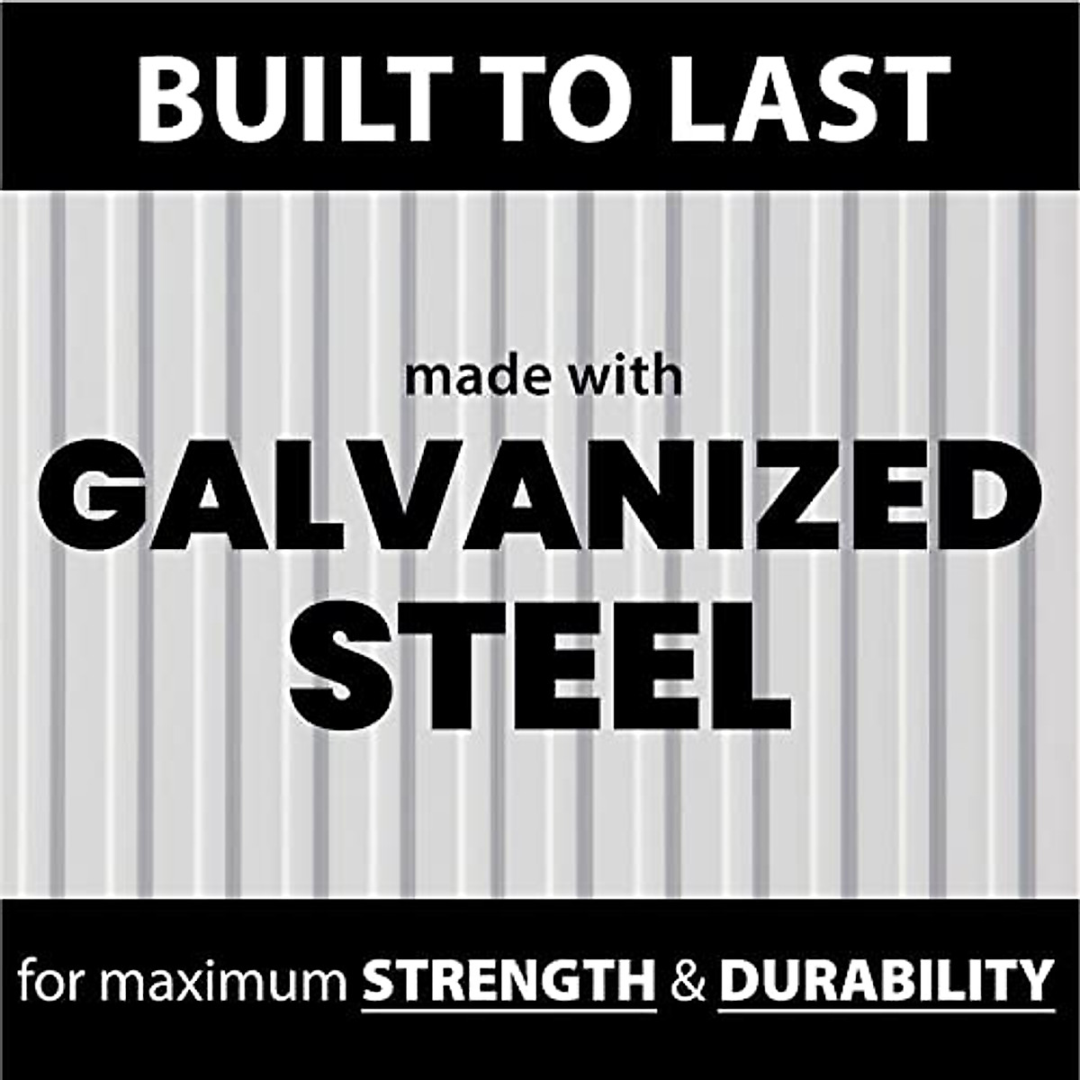 Hanover Trash and Recyclables Galvanized Steel Storage Shed with Pent Roof and 2-Point Locking System in Dark Gray, Stores 2 Trash Cans, 3.3-Ft. x 5.2-Ft. x 4.4-Ft.