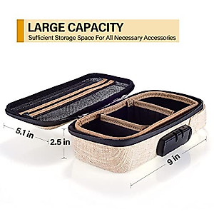 LAYAONE Smell Proof Bag | Smell Proof Stash Box with Combination Lock | Portable Travel Storage Case for Your Accessories | Gift for Men/Women (Regular)