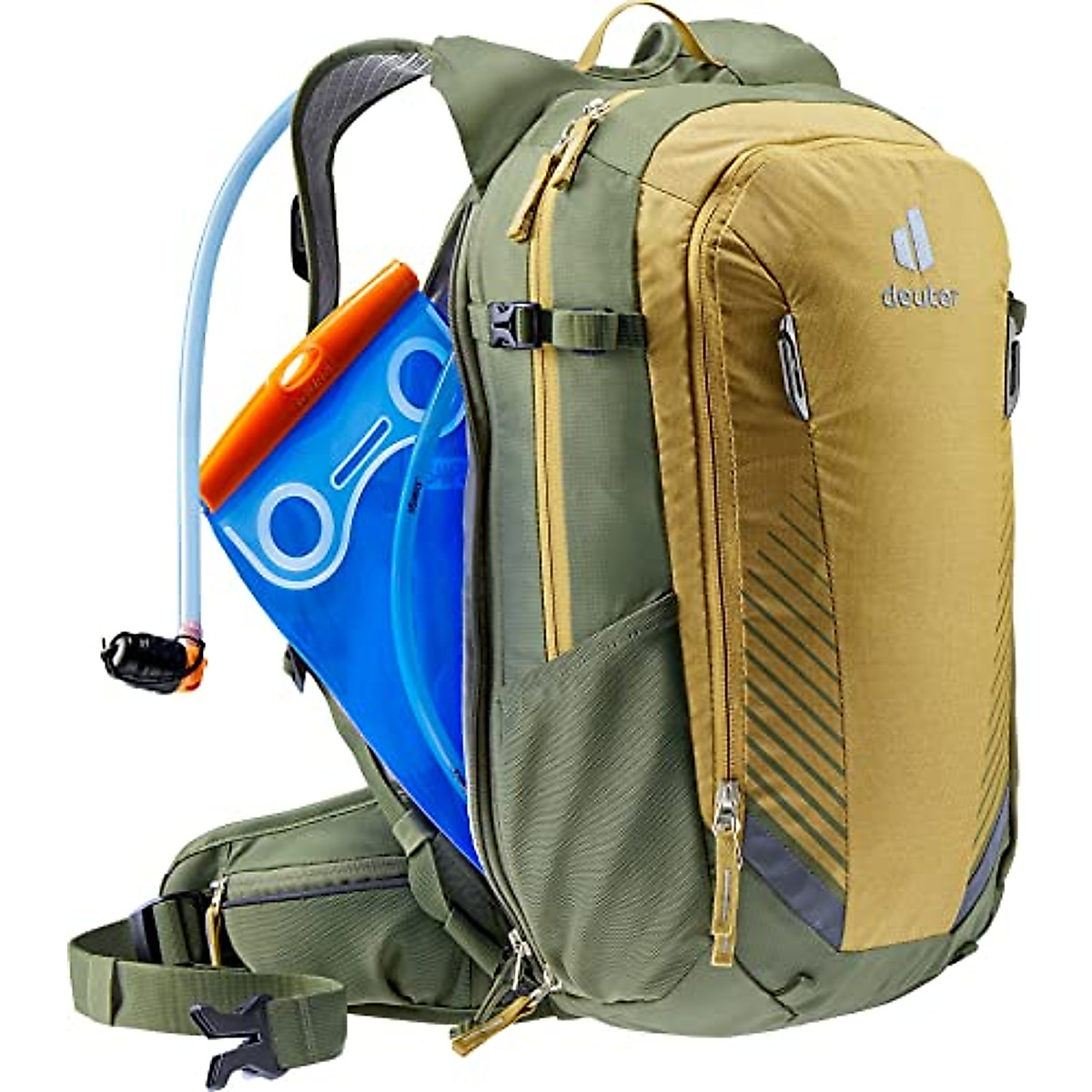 Deuter Compact EXP 14 Biking Backpack with Hydration System - Caramel-Khaki