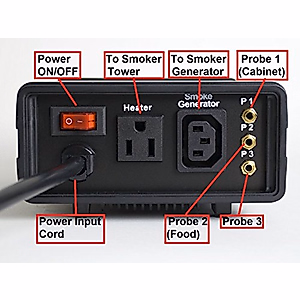 WiFi Electric Smoker Temperature Controller, 2 Probes, 1800 Watts