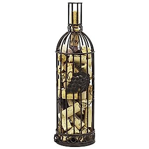 Southern Homewares Cork Corral Wine Bottle Grapevine Design