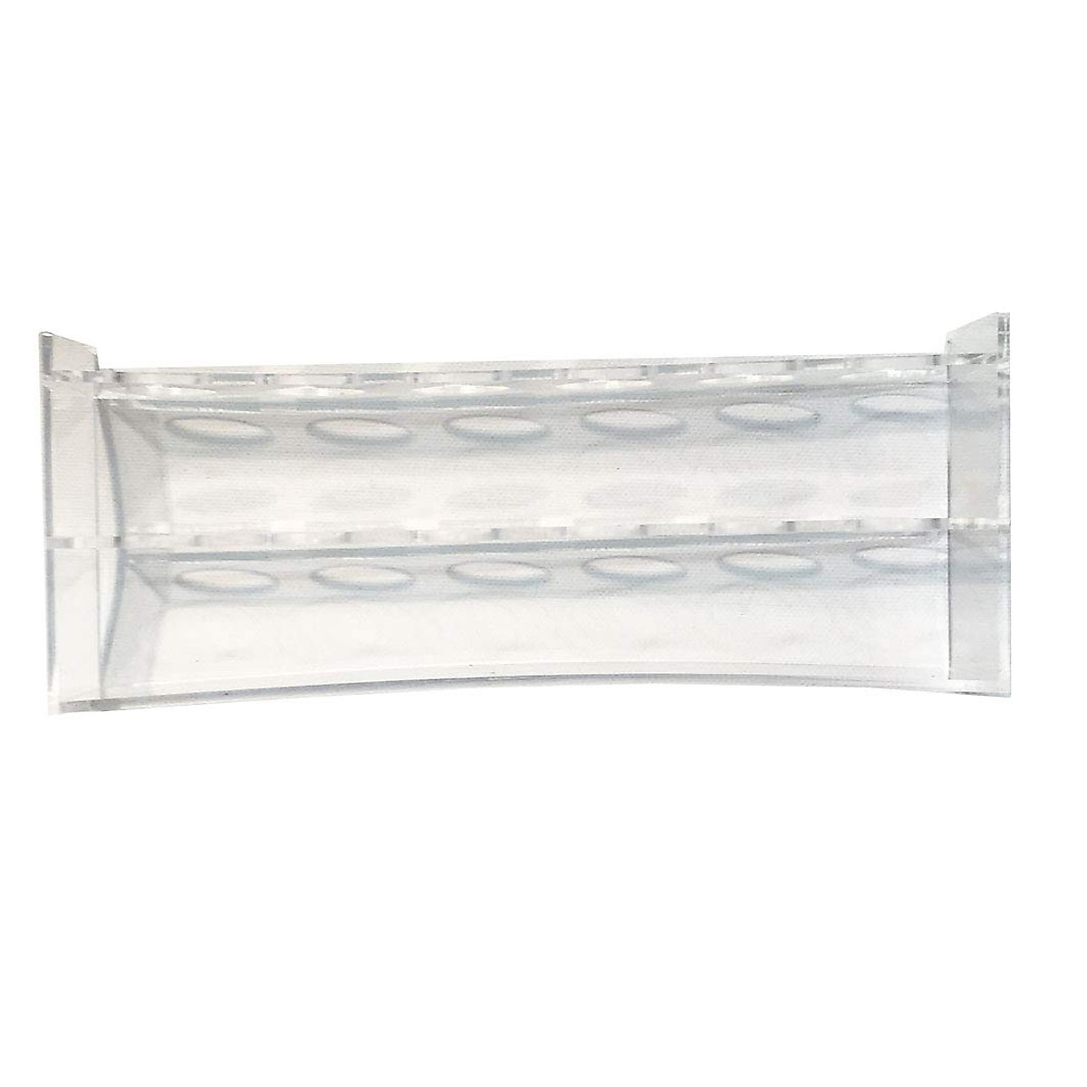 6 Hole Clear Acrylic Plastic Test Tube Bud Vase Spice Rack for Vials Bottles Toothbrush Razor Pen Display Stand