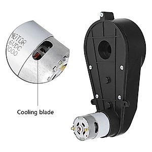 Motor Gear Box Electric Motor Gear Box, 20000/ 30000RPM Toy Electric Motor Gear Box or Electric Motor Gearbox Drive Engine Ride for Suitable for Remote Control Cars and Motorcycles, ATV, Child Vehicle