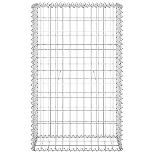 Gabion Wall with Covers,Garden Fence Border,Portable Fence,Privacy Fence,Fencing for Yard,Private Fence,Garden Fence for Dogs,for Patio,Backyard,Outdoor Pool,Porch,Galvanized Steel 23.6"x11.8"x39.4"