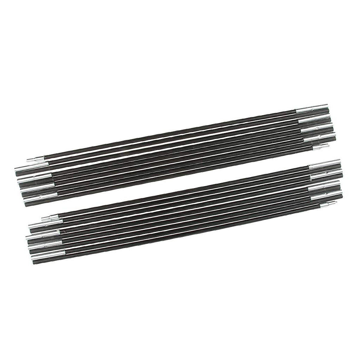 SM SunniMix 7.0/8.0mm Diameter Fiberglass Tent Pole Replacement Kit, High Hardness, Good Toughness and Durable Wear , 2 Poles 9 Section Each