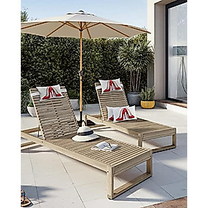 HilariousM Red High Heels Modern Outdoor Pillows for Chaise Lounge Chair, Rustic Wood Waterproof Lumbar Head Support Pillow with Adjustable Elastic Band for Pool Patio Furniture Decorative