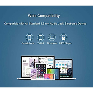 Noise Isolating Wired Earbuds Headphones Earphones w/Microphone Compatible with Samsung Galaxy S10 S9 Plus Note 9 A10e A11 A12 A13 A03S A31 A51 A52 A71 Blu G91 Moto LG 3.5mm Cell Phone Computer -Black