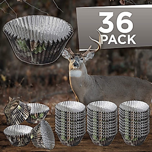 Havercamp Next Camo Party Cupcake Liners | 36 Count | Great for Hunter Themed Party, Camouflage Motif, Birthday Event, Graduation Party, Father's Day Celebration