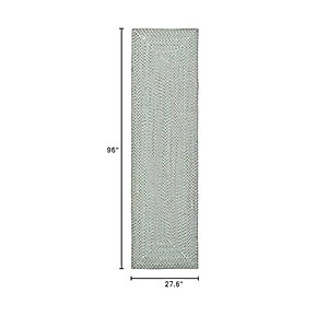 SAFAVIEH Braided Collection 2'3" x 8' Multi BRD170A Handmade Country Cottage Reversible Cotton Runner Rug