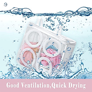 Yonchic 2-Piece Sneaker Washing Bag, Fabric Durable and Reusable Mesh Laundry Bags with Zipper, Travel Organization Bag (Large)