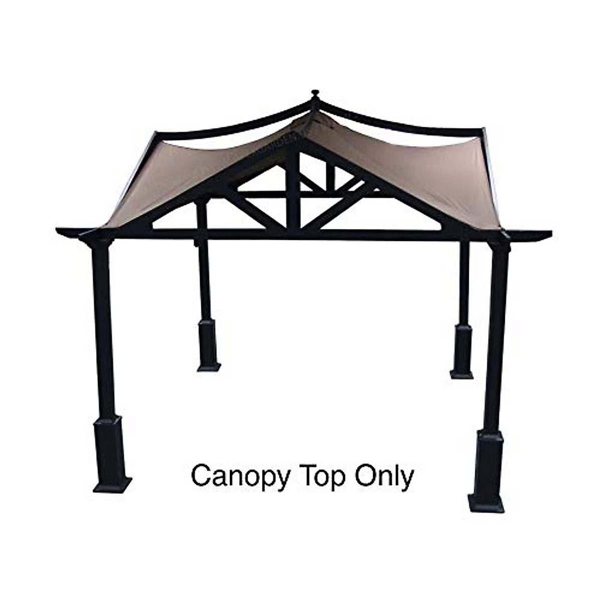 APEX GARDEN Replacement Canopy Top for Lowe's 10 ft x 10 ft Gazebo #GF-12S039B / GF-9A037X (Brown)