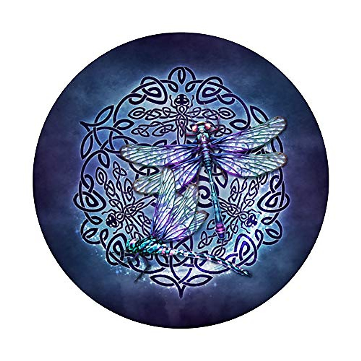 Celtic Knot Dragonfly Totem PopSockets PopGrip: Swappable Grip for Phones & Tablets