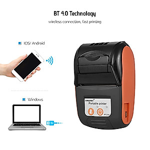 Bobique GOOJPRT PT-210 Portable Thermal Printer Handheld 58mm Receipt Printer for Retail Stores Restaurants Factories Logistics