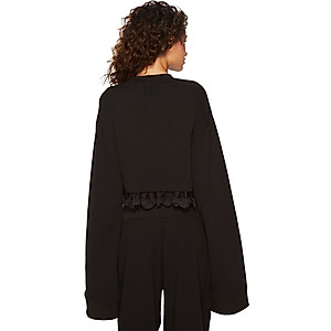 Puma Womens Fenty Cropped Long Sleeve (Black, X-Small)