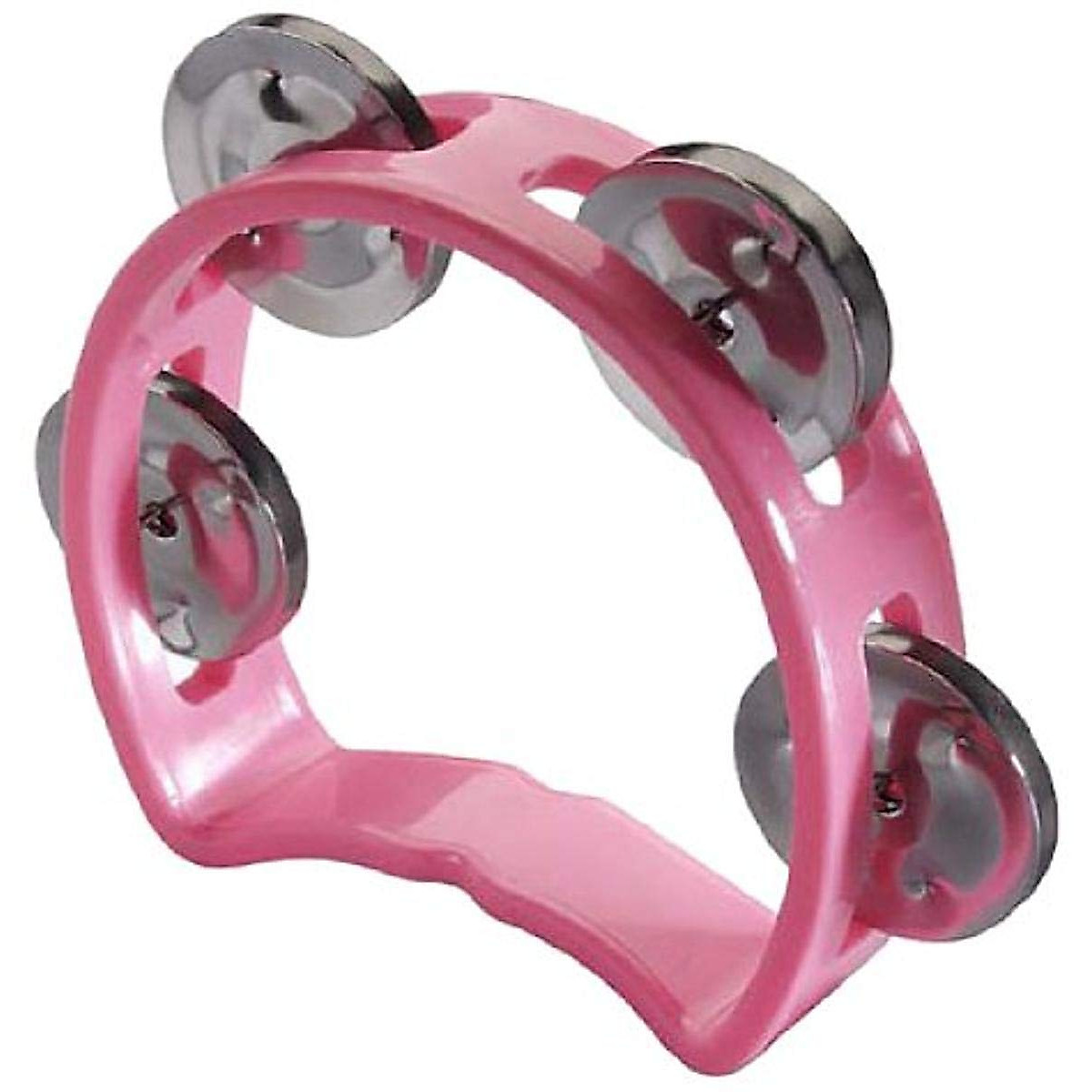 Stagg TAB-MINI/PK Plastic Cutaway Mini Tambourine with 4 Jingles - Pink