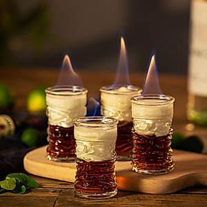 wookgreat 16 Pack Shot Glasses Set, 2oz Mini Tiki Glasses Set, Clear Shot Glasses Bulk, Small Whiskey Shot Glass, Mini Drinking Cups for Vodka, Tequila, Spirits, Liquors, Whiskey, Cocktail, Espresso