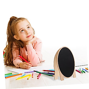 Alasum 2Pcs Small Blackboard Place Square Mini Blackboard Signs Garden Labels Double Sided Blackboard Plant Signs Kids Creative Graffiti Chalkboards Dual Purpose Ornaments Office Wooden