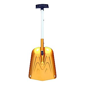 SKFVKAB Car Snow Shovel Large Capacity Foldable Lightweight Aluminum Alloy Telescopic Portable Snow Shovel Parent Child Play Snow Garden Camping Shovel Shower Door Cleaners (Gold, One Size)