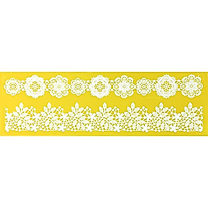 Global Sugar Art Blossoms & Vines Silicone Lace Mat by Chef Alan Tetreault