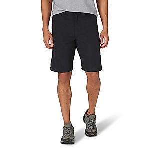 Wrangler Authentics mens Performance Side Elastic Utility Cargo Shorts, Black, 34 US