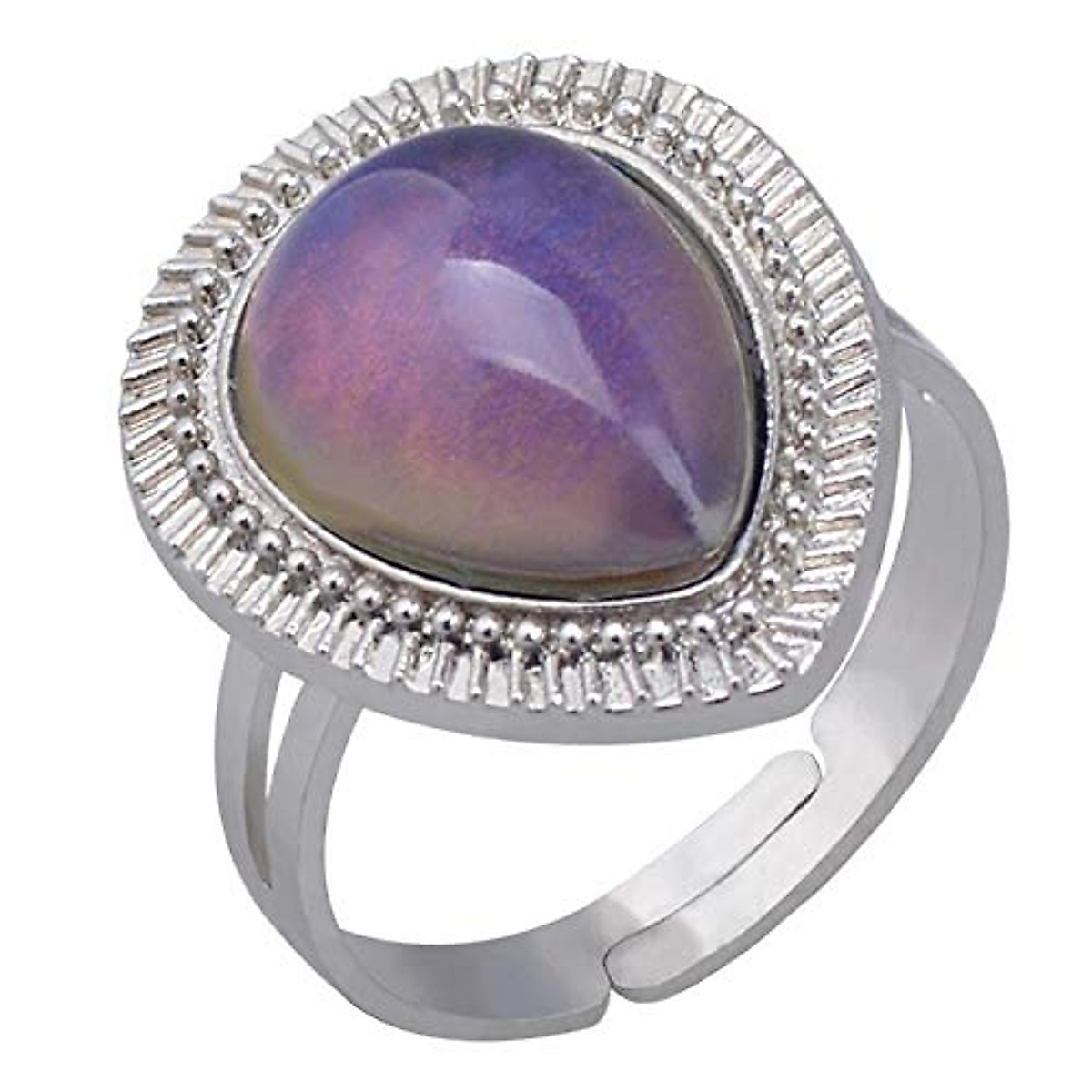 LiHan1028 16pcs Mixed Mood rings classic temperature change color mood ring lovers (Adjustable Size)